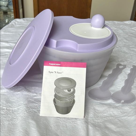 Tupperware | Kitchen | Tupperware Spin N Save Set In Lavender | Poshmark